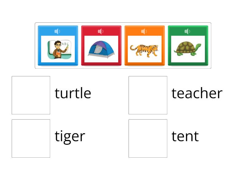 Oxford Phonics Letter Tt - Match up