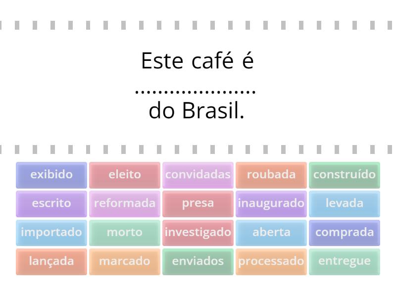 Complete com os particípios - Find the match