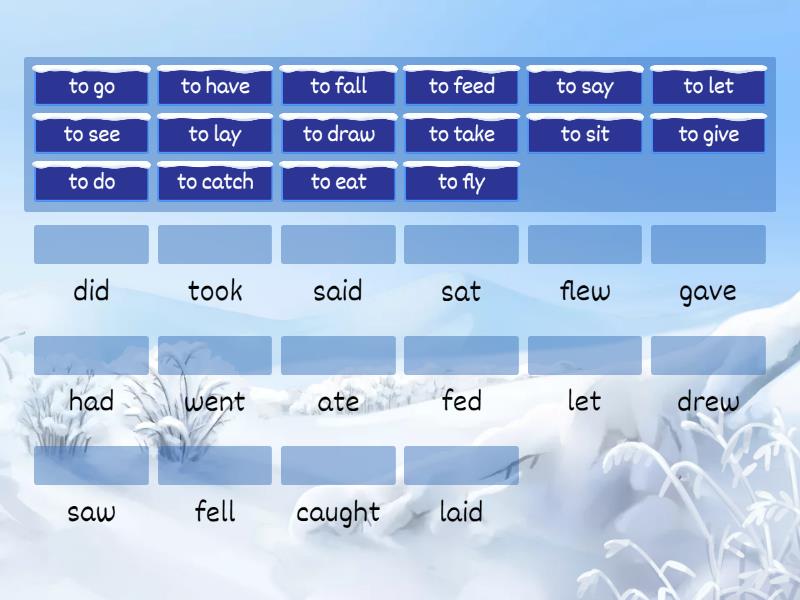 Enjoy English 4 Irrgular Verbs 4 unit - Match up