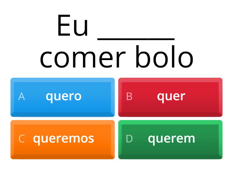 Verbo Querer - Quiz