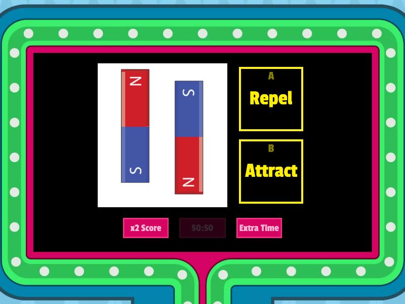 Magnets - Repel or Attract? Quiz (3rd Grade Science) - Gameshow quiz