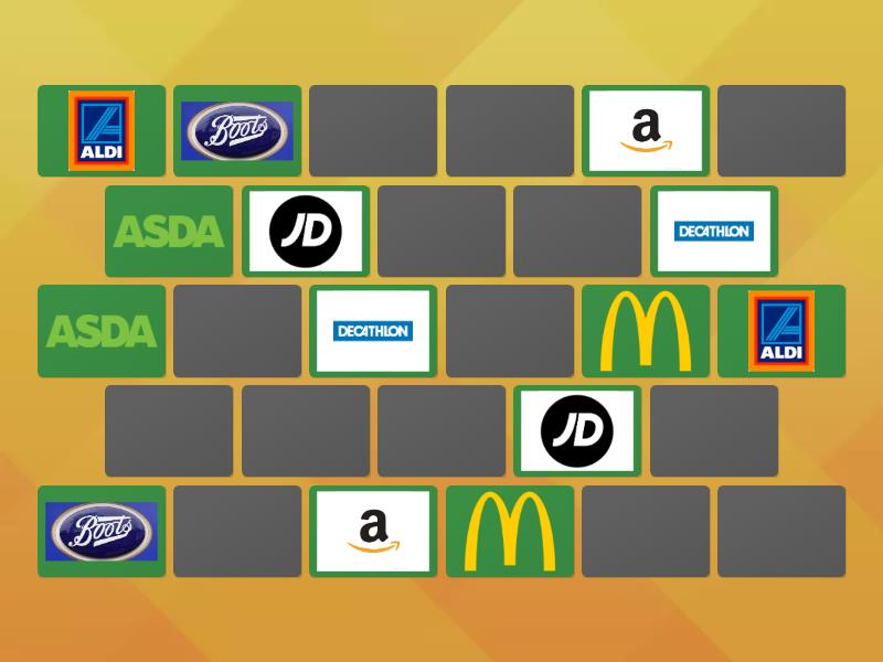 Retailer Logos - Matching pairs