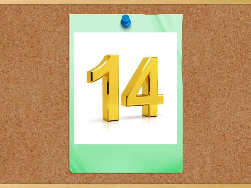 Los números del 10 al 19 - Flash cards