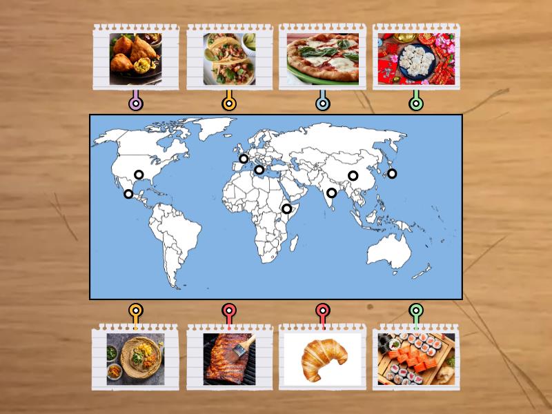 World foods - Labelled diagram