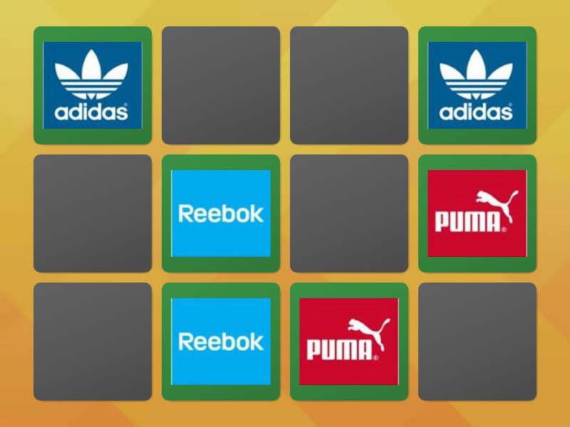Popular Sports Brands - Matching pairs