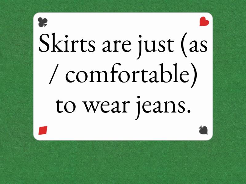 Agree or disagree? Modifying comparatives upp int - Flash cards