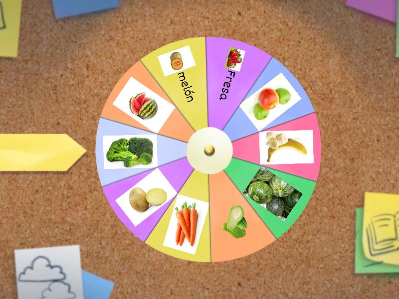 Ruleta de las frutas y verduras - Spin the wheel