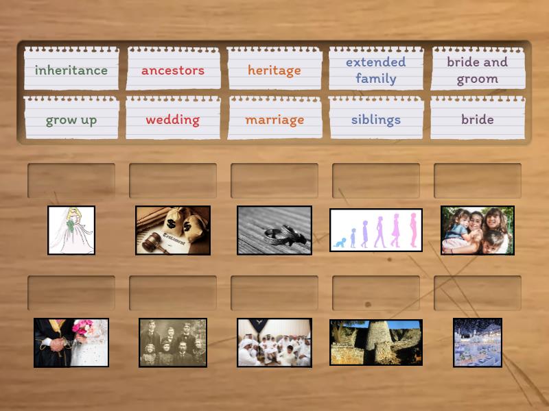 Vocabulary 6b - Match up