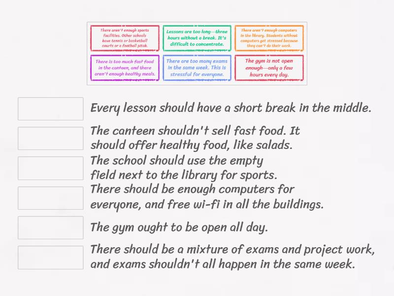 Own it 3_Unit 4_problems and solutions - Match up