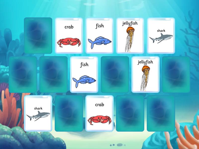 Sea Animals - Matching pairs