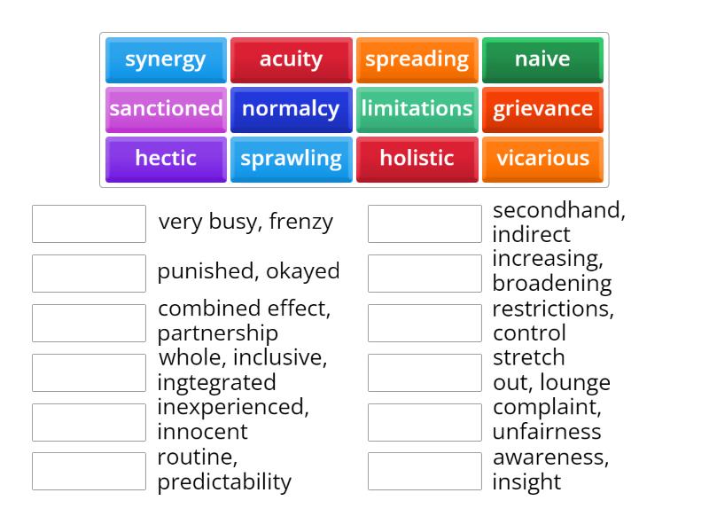 L 5-6 April spelling words & synonyms - Match up