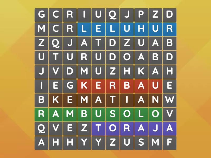 Games Teks Eksplanasi - Wordsearch