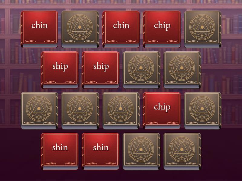 Digraph Memory Game - Matching pairs