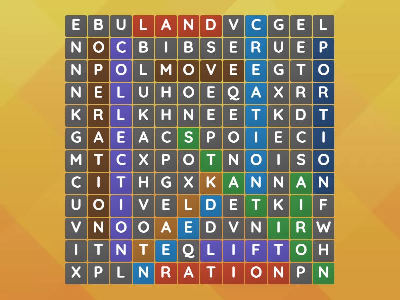 Find the 'ti' and common words - Wordsearch
