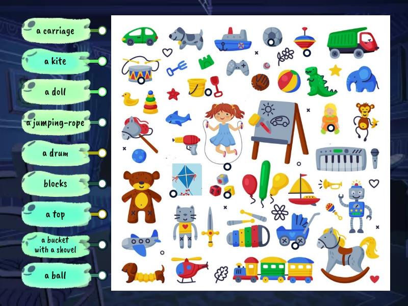 Toys () - Labelled diagram
