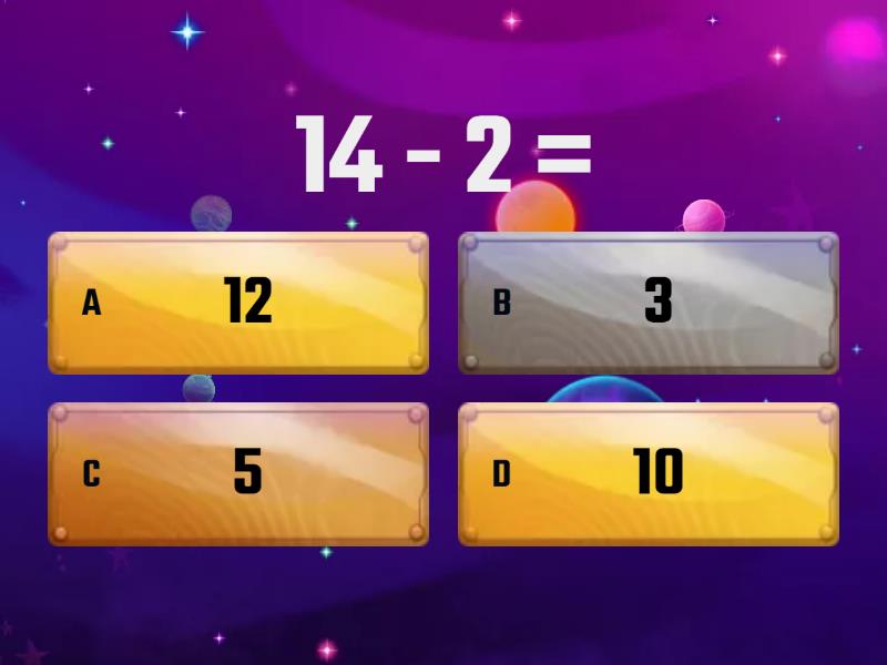 Sumas y Restas hasta el 20 - Cuestionario