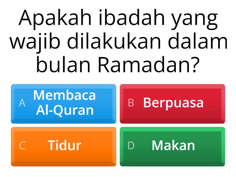 Kuiz Ihya' Ramadan SKJ 2024 - Quiz
