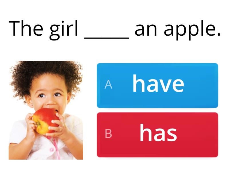 Have/ Has Present Simple Basic - Quiz