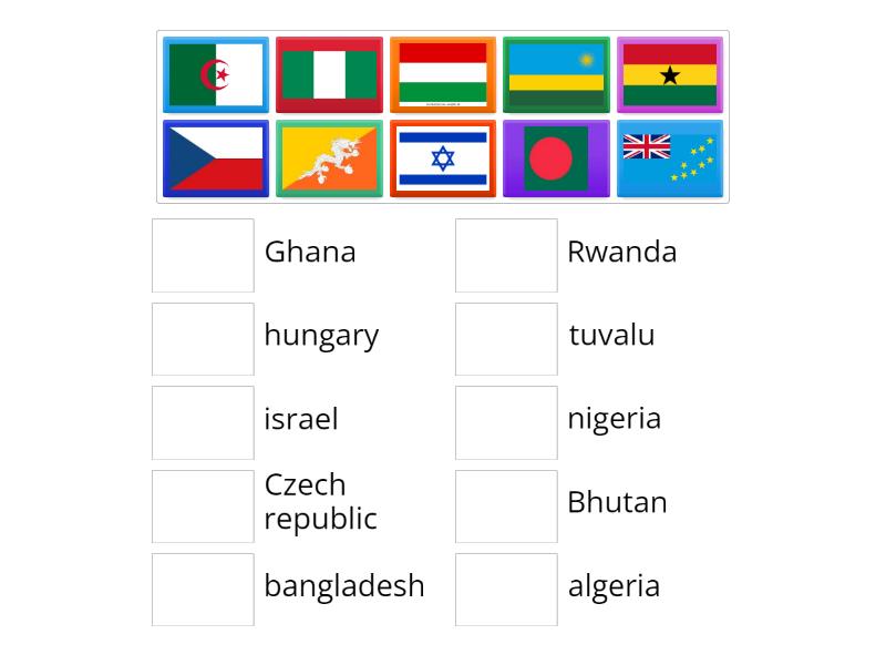 Country flags - Match up