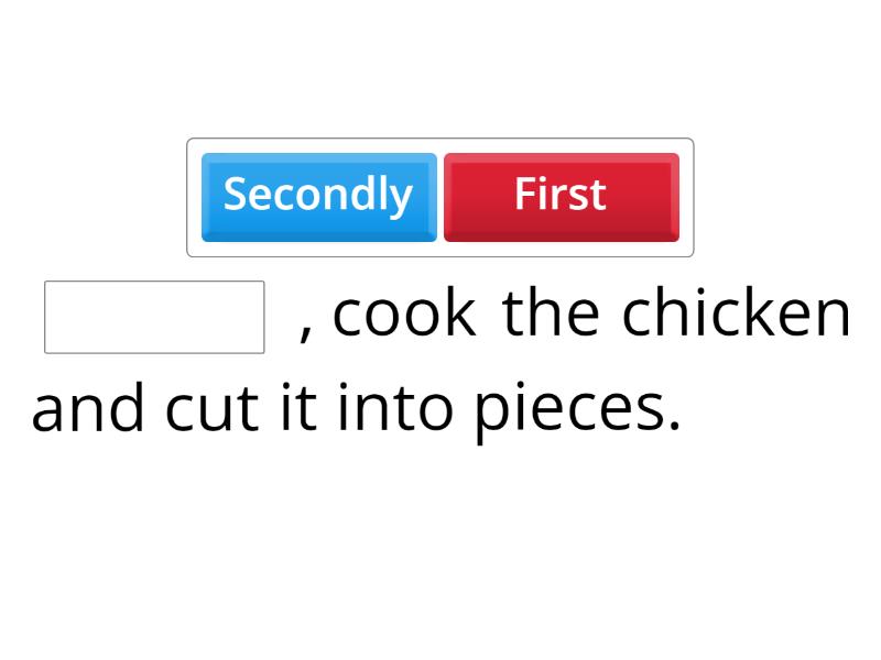 How to make Past with Chicken and Mushrooms - Complete the sentence