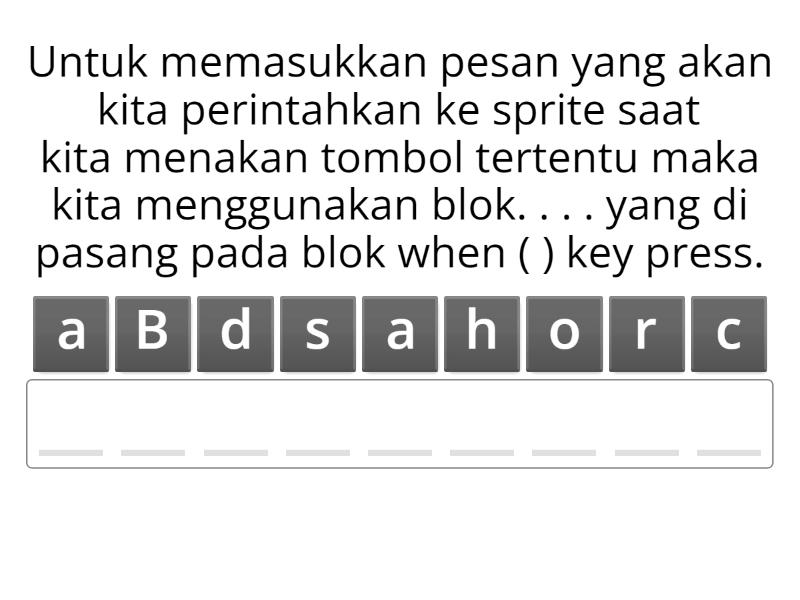 Informatika KELAS VIII - Anagram