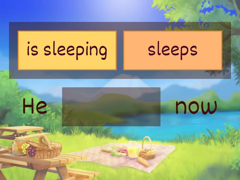 Present Simple VS Present Continuous - Complete the sentence