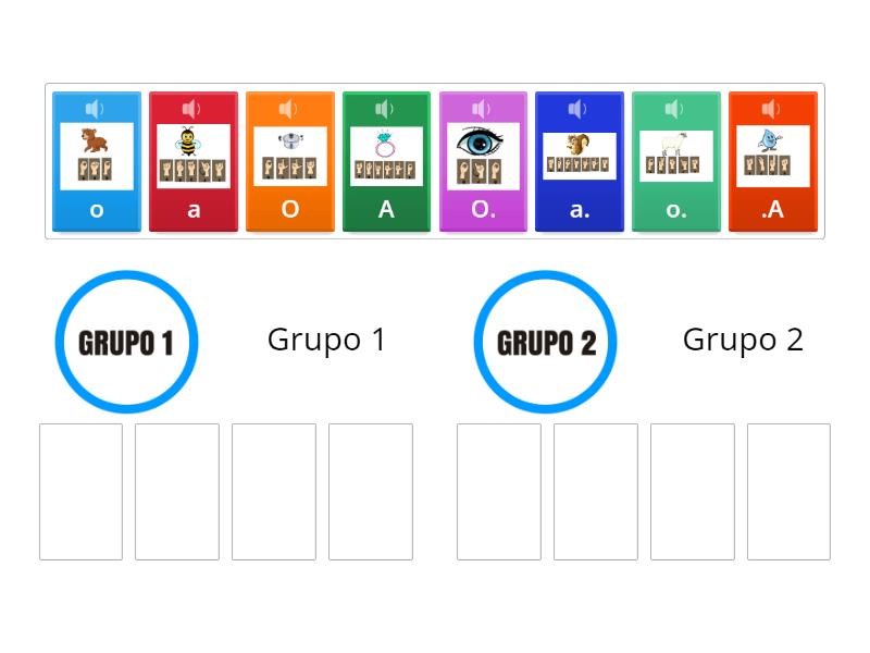 Asociemos palabras con el sonido inicial - Group sort