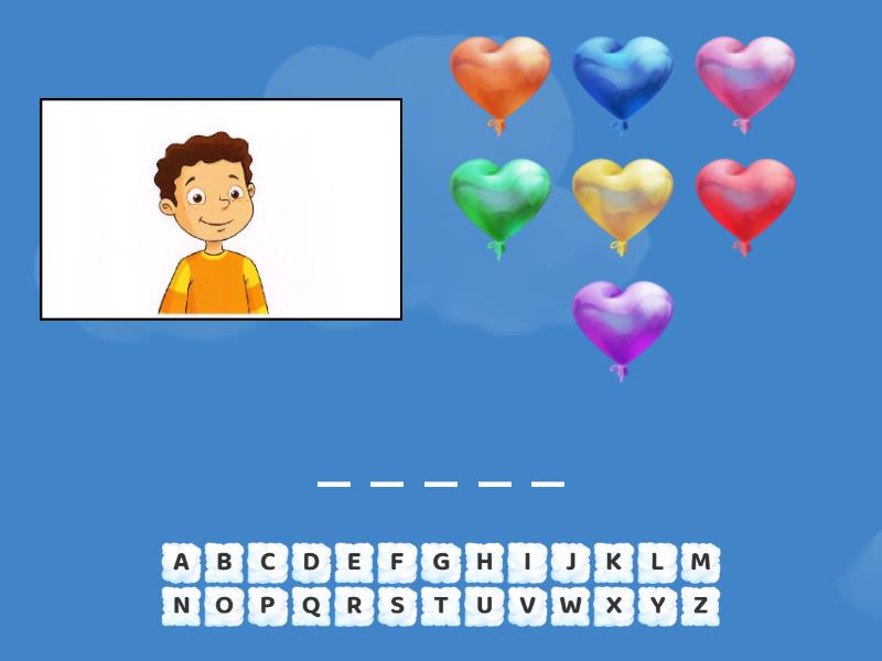 Family and friends 1 Starter Lesson 1 - Hangman