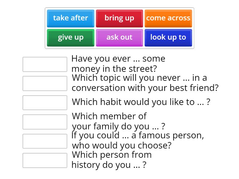 SOLUTIONS Intermediate 6E Phrasal verbs - Match up
