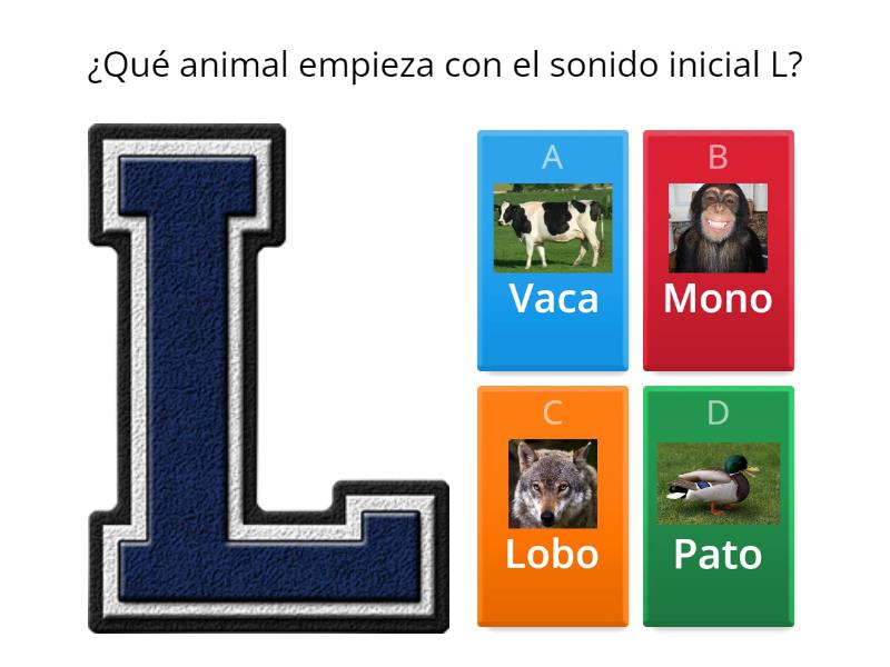 Sonido inicial L - Cuestionario