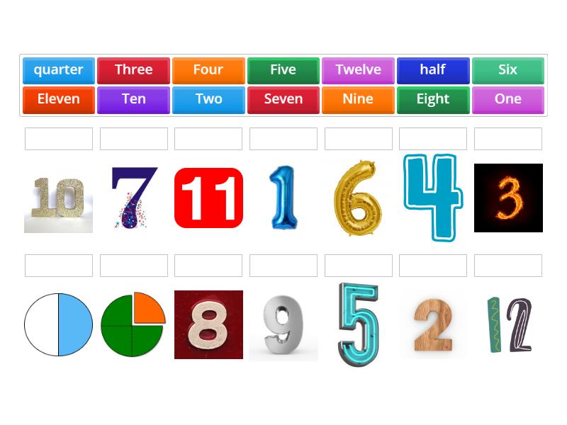 Link 4 Unit 6 Numbers - Match up