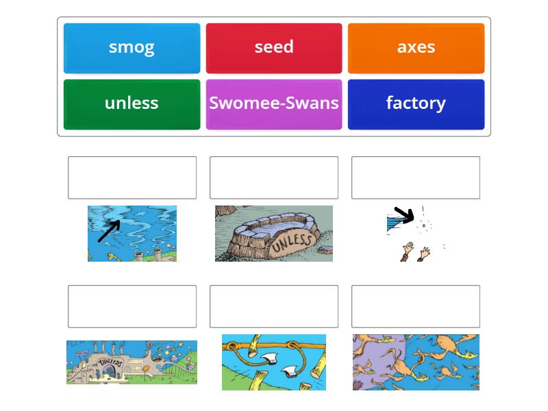 The Lorax Vocabulary Part 2 - Match up