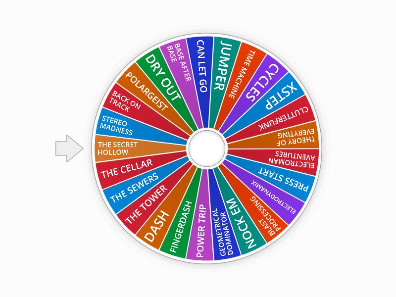 Rueda de Geometry Dash - Spin the wheel