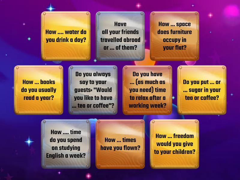 SO B1 U8 Quantifiers - Flip tiles