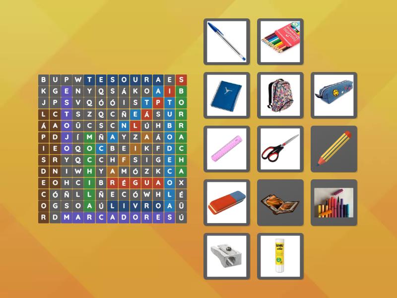 Material Escolar - Wordsearch