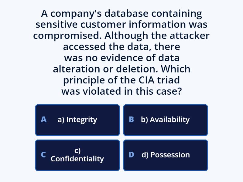 Fundamentals of InfoSec Advanced - Quiz
