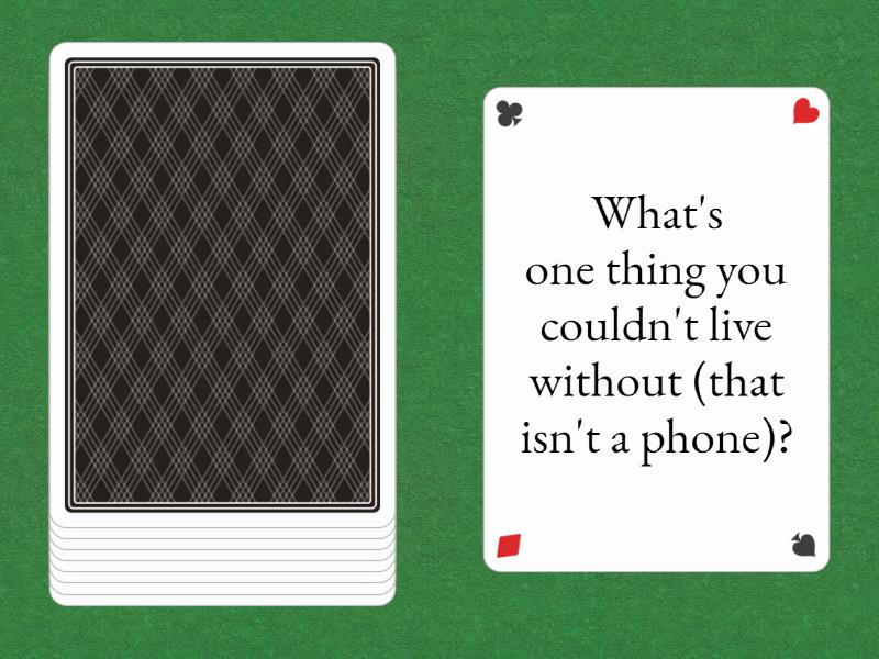 Warm up Questions (4th Term) - Speaking cards