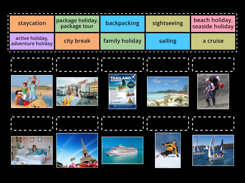 types of holiday - Une las parejas