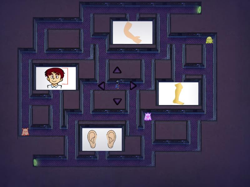 Parts of the body - Maze chase