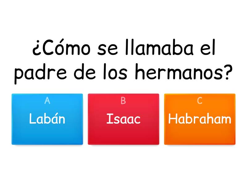 3° Jacob y Esaú - Cuestionario