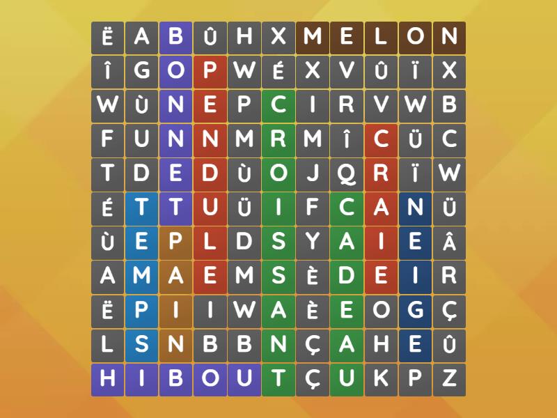 Trouve les mots avec les syllabes: en - ou - on - eau - ain - e i- et ...