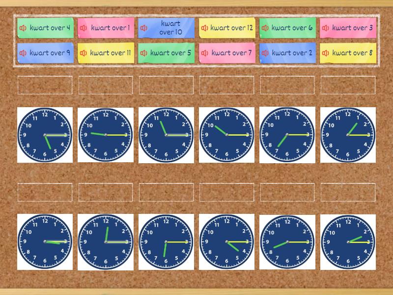 kwart over - verbinden - Match up