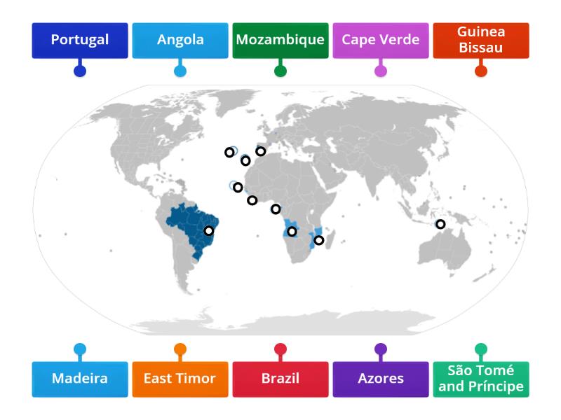 Lusophone world - Labelled diagram