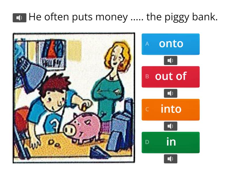 PREPOSITIONS OF PLACE AND MOVEMENT: MULTIPLE CHOICE - Quiz