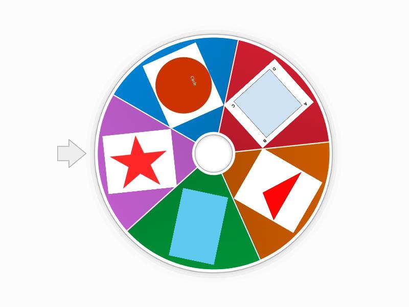 Wheel of Games about shapes - Spin the wheel