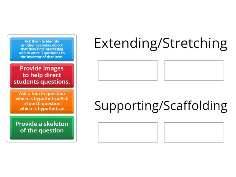 Adapting Tasks - Group sort