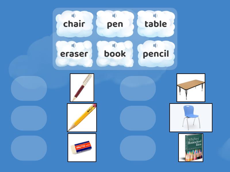 KB1 U2 School objects - Match up
