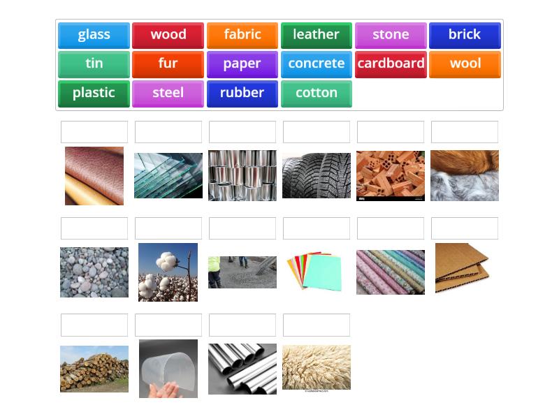 Materials - Match up