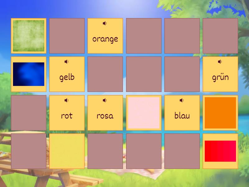 Memory - Farben - Matching pairs