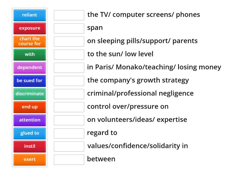 13 - Complete Advanced Unit 3 Reading and Use of English Part 5 - Match up